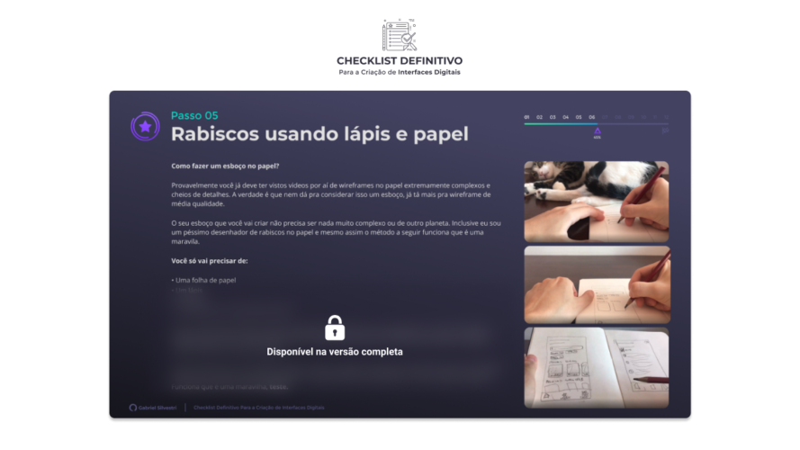 Checklist de 12 Passos para Criar Interfaces Digitais - Gabriel Silvestri
