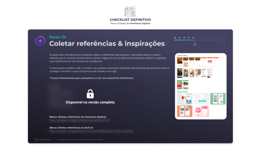 Checklist de 12 Passos para Criar Interfaces Digitais - Gabriel Silvestri